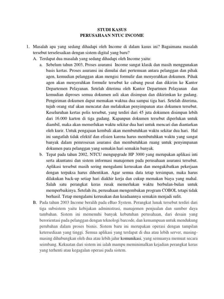 Studi Kasus SIM Chapter 2 - Kelompok 11 | PDF