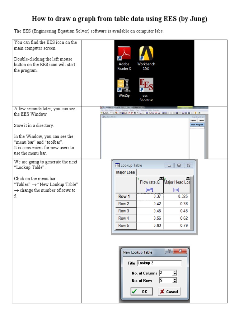 0 How To Draw A Graph Using EES (By Jung) | PDF | Icon (Computing ...