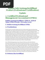Sekilas Info Tentang Iami Sertifikasi Cpma Certified Professional ...