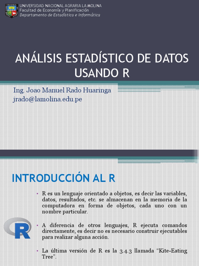 CURSO - ANALISIS ESTAD+ìSTICO DE DATOS USANDO R | PDF | Teoría de la estimación | Histograma