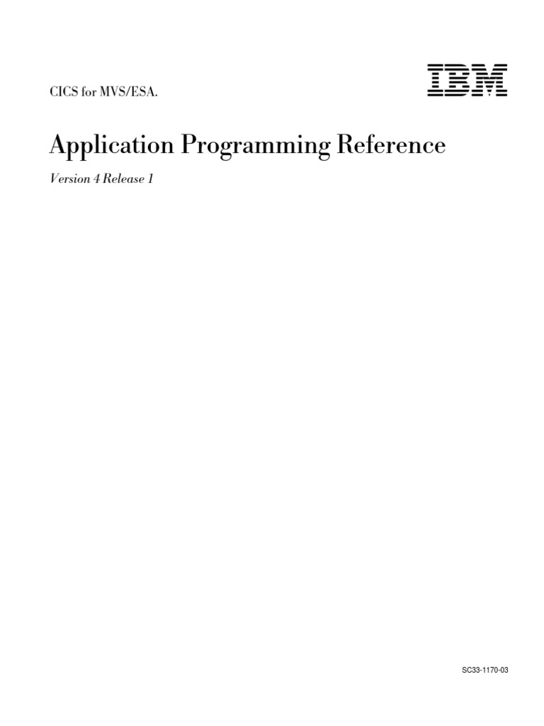 Cics Application Programming Reference Pdf Computer Programming Computing 