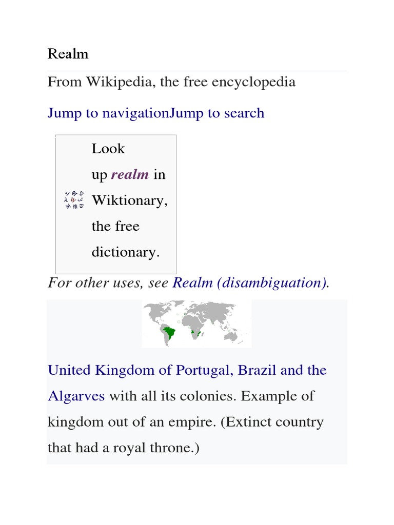 Realm | PDF | Monarchy | Titles