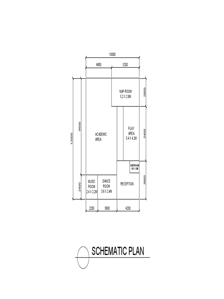 Schematic Plan: Restroom 1.8 X 1.2M | PDF
