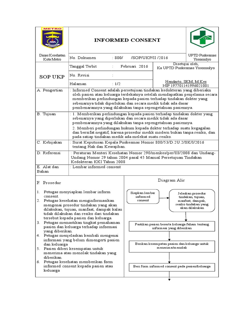 Sop Informed Consent | PDF