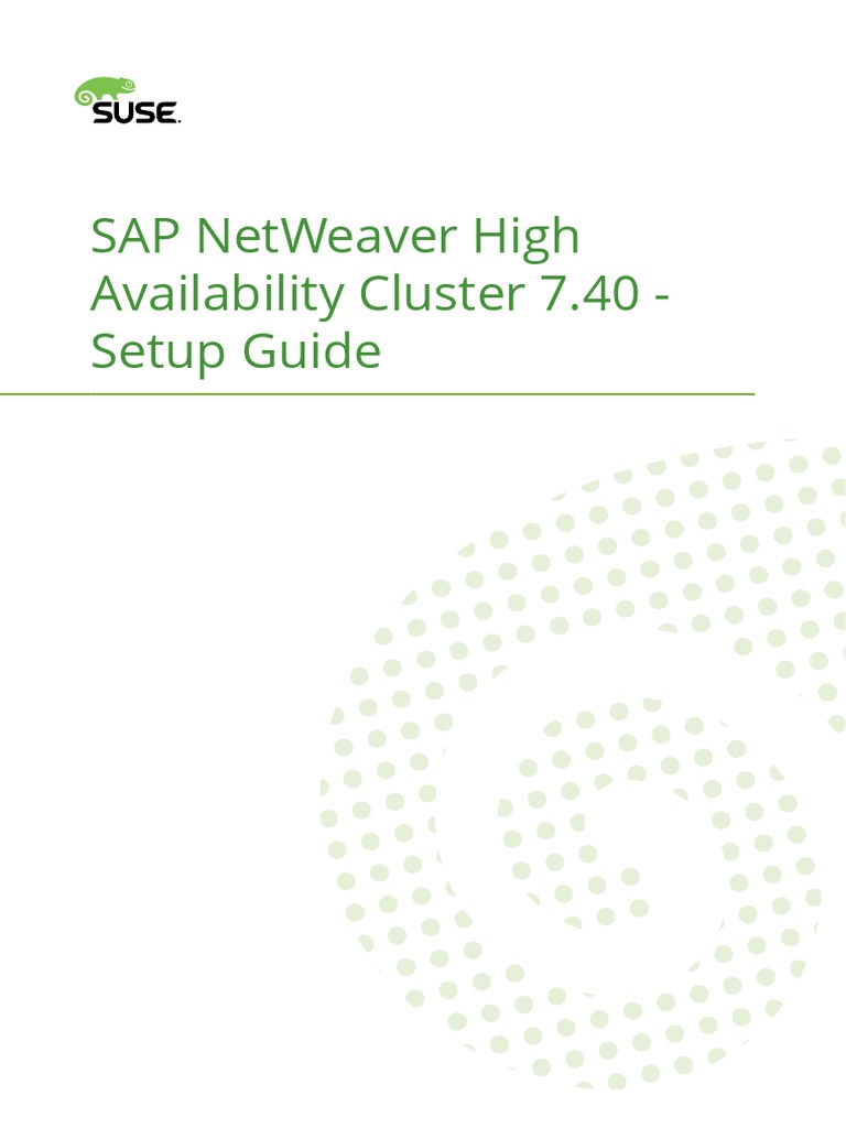 Sap Netweaver High Availability Cluster 7.40 - Setup Guide | Download ... Sap Netweaver High Availability Cluster 7.40 - Setup Guide | Download ...
