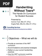 HWT Developmental Teaching Order Letter Formation | PDF | Writing | Text