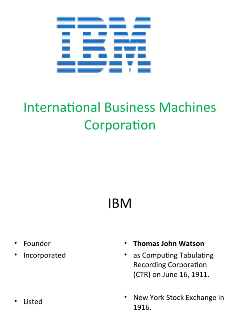 International Business Machines Corporation | PDF