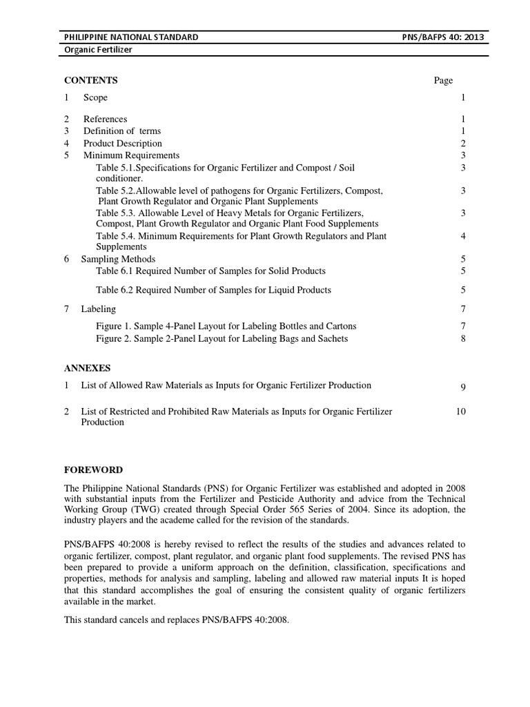 PNS Organic Fertilizer | PDF | Organic Farming | Organic Matter