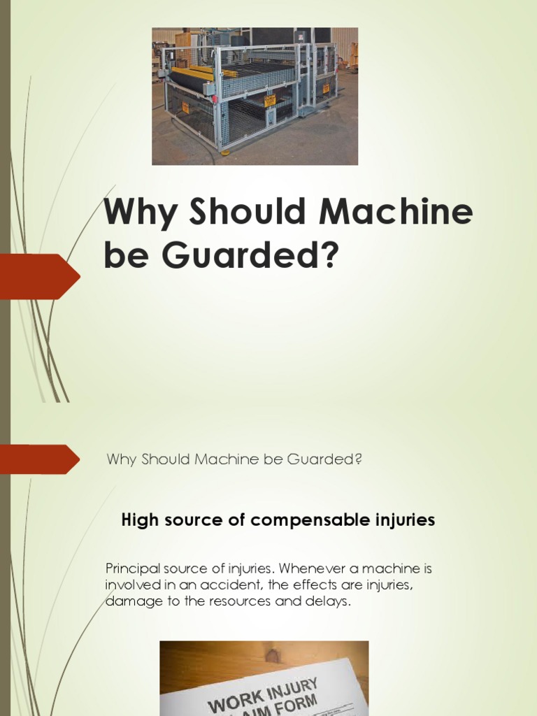 Why Should Machine Be Guarded? | PDF
