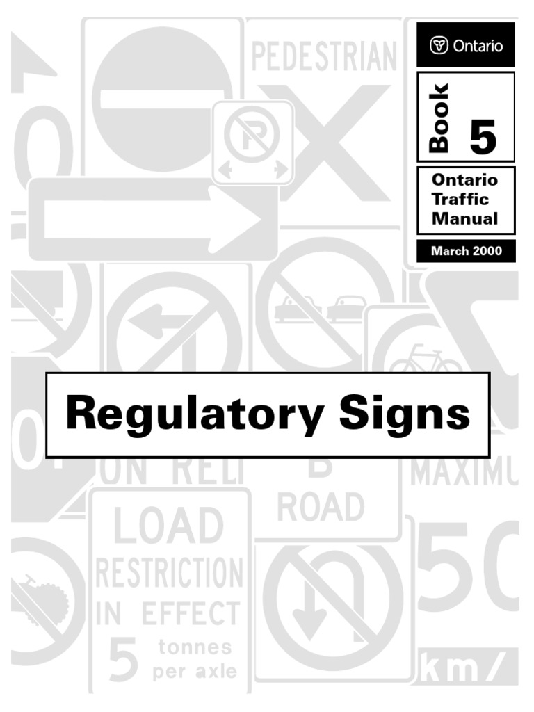 Ontario Traffic Manual | PDF | Speed Limit | Traffic