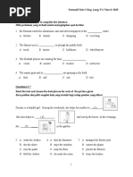 Year 4 English Test | PDF