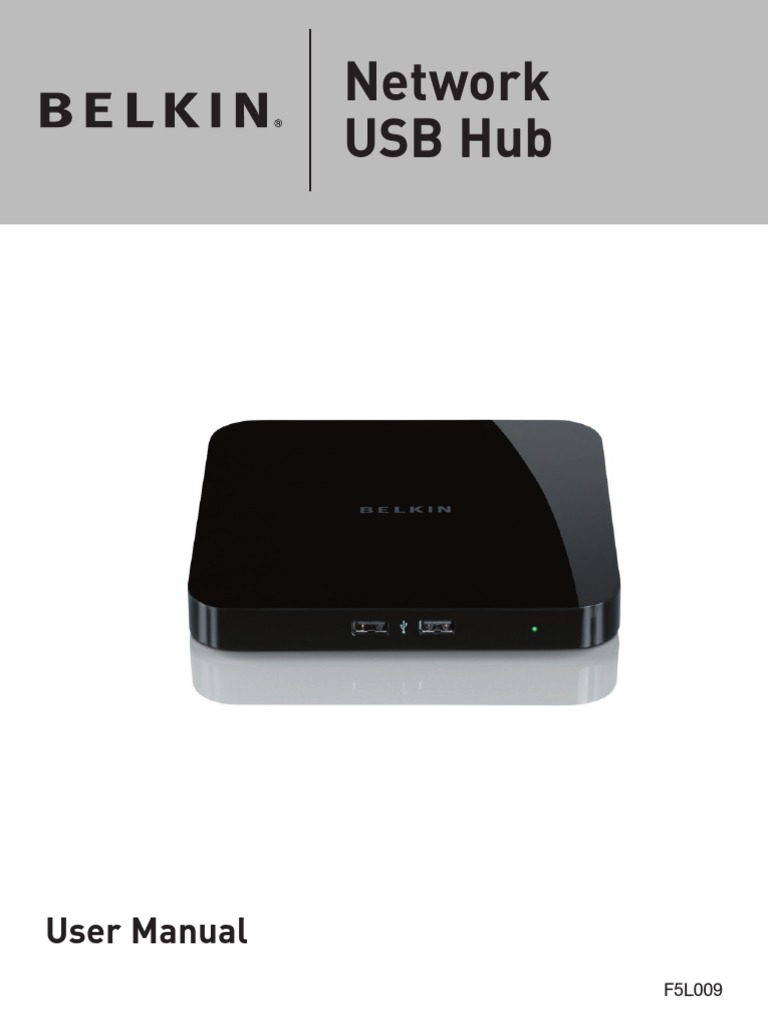 Network Usb Hub: User Manual | PDF | Usb | Computer Network