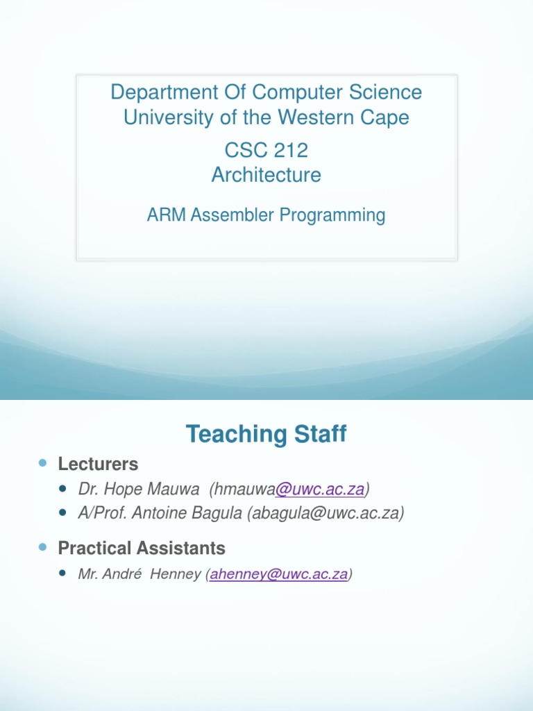 ARM Assembly Programming Guide | PDF | Arm Architecture | Assembly Language