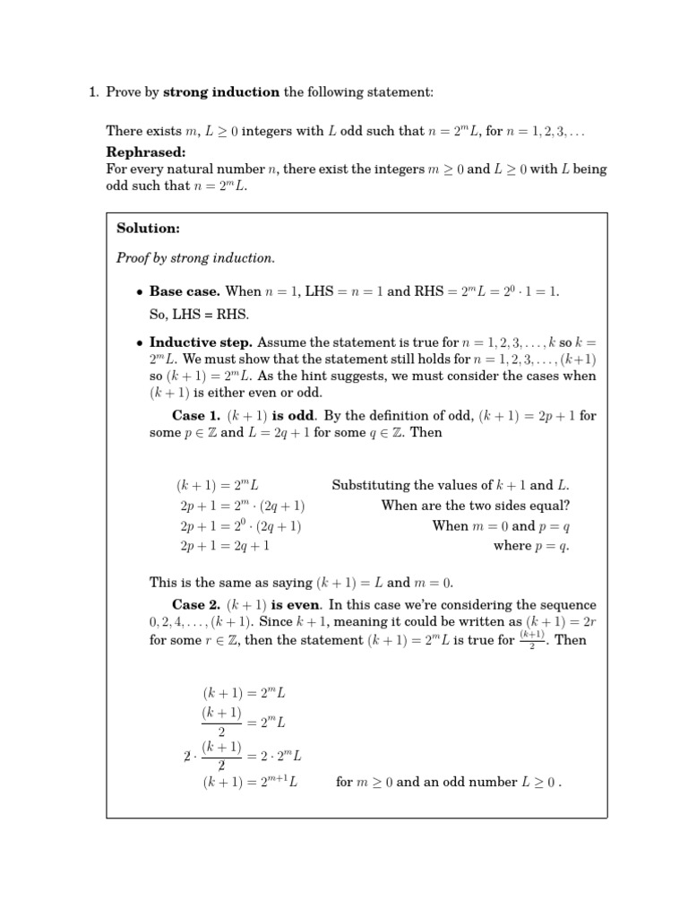 Proof by Induction | PDF | Mathematical Proof | Integer