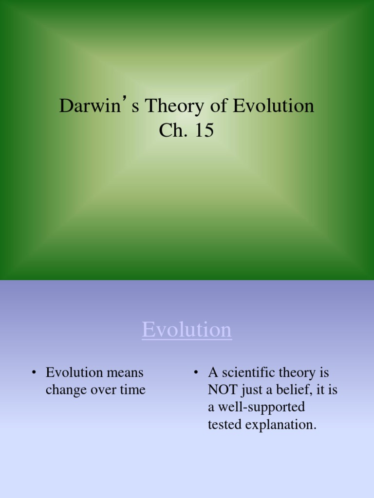 Tracking the Development of Darwin's Theory of Evolution Through ...