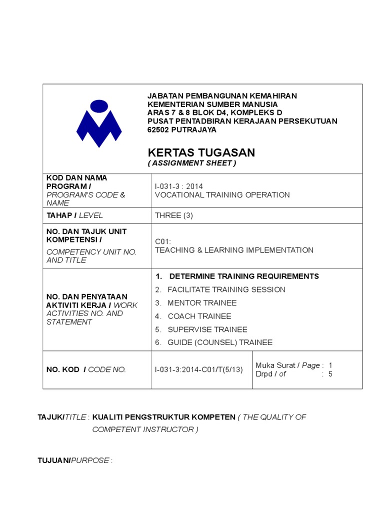 Kertas Tugasan | PDF