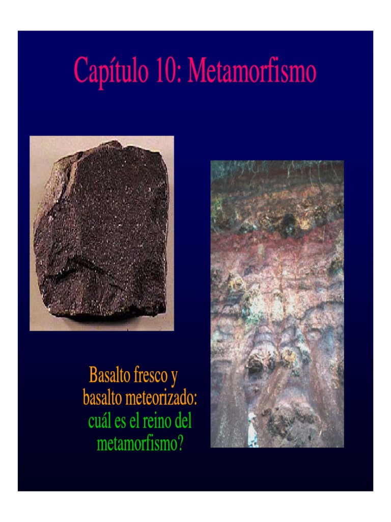 Capitulo 10 Metamorfismo Introduccion | PDF | Roca (geología ...