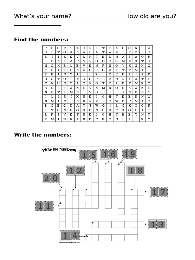 Find The Numbers | PDF
