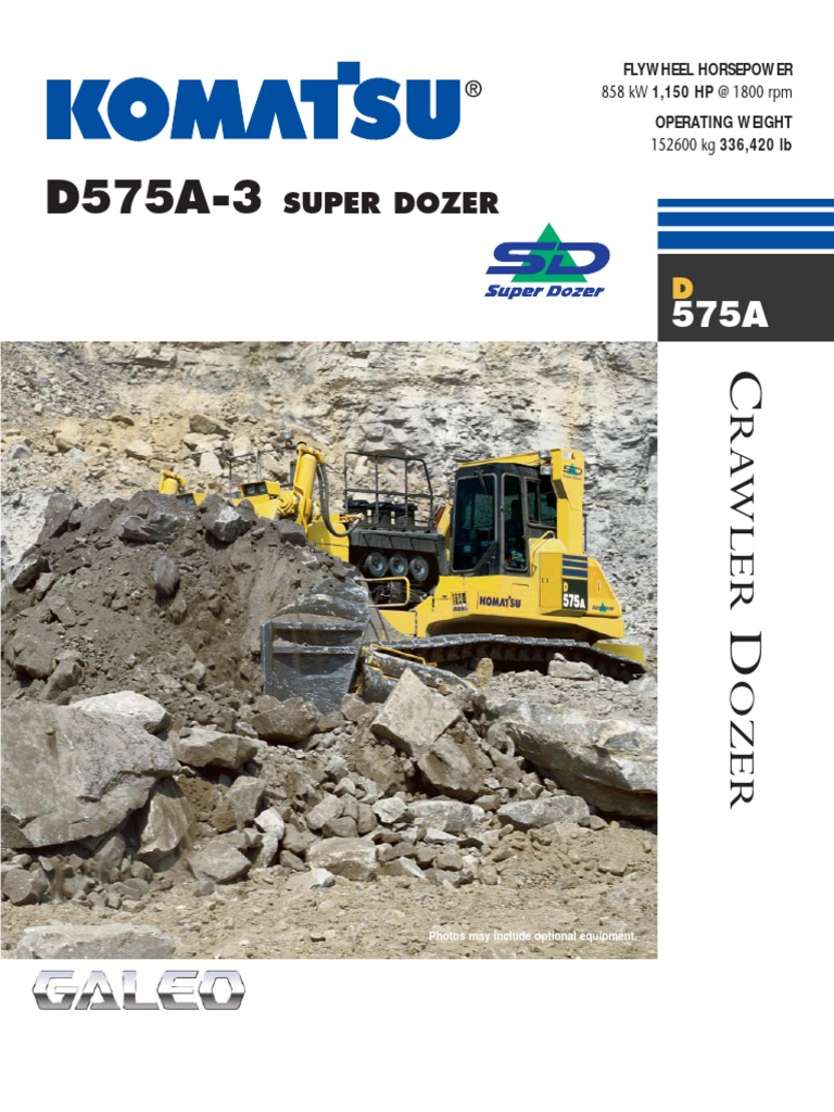 Komatsu 575a Super Dozer Dimensions