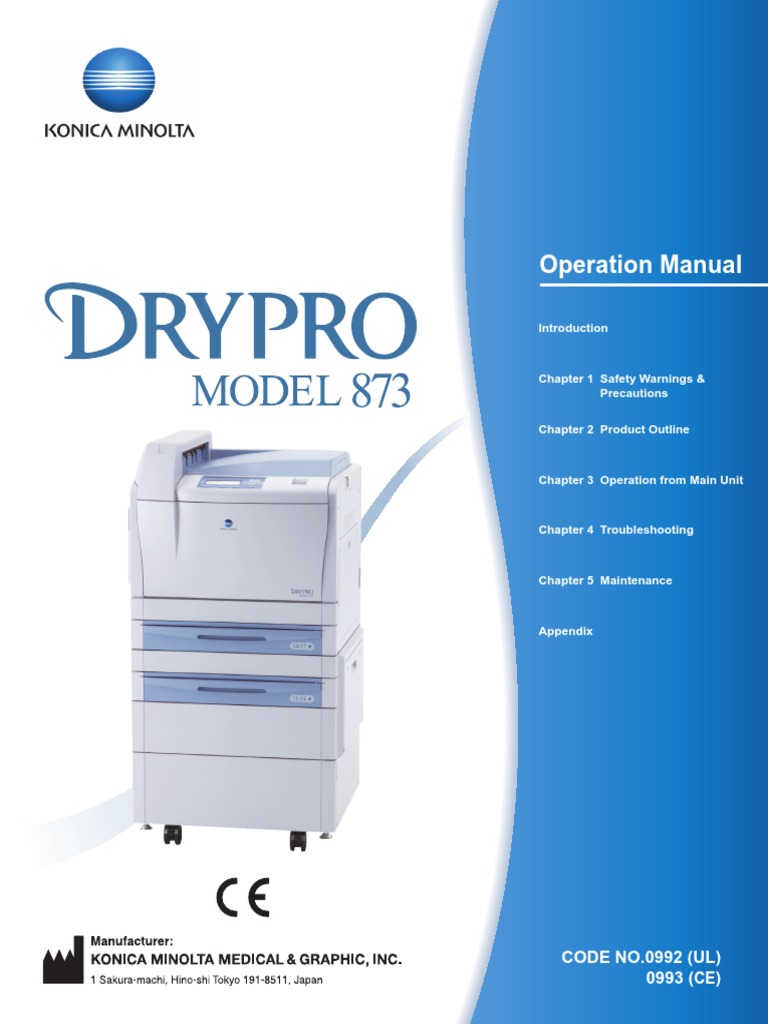 DRYPRO 873 Operation Manual (English) PDF | PDF | Power Supply | Manufactured Goods
