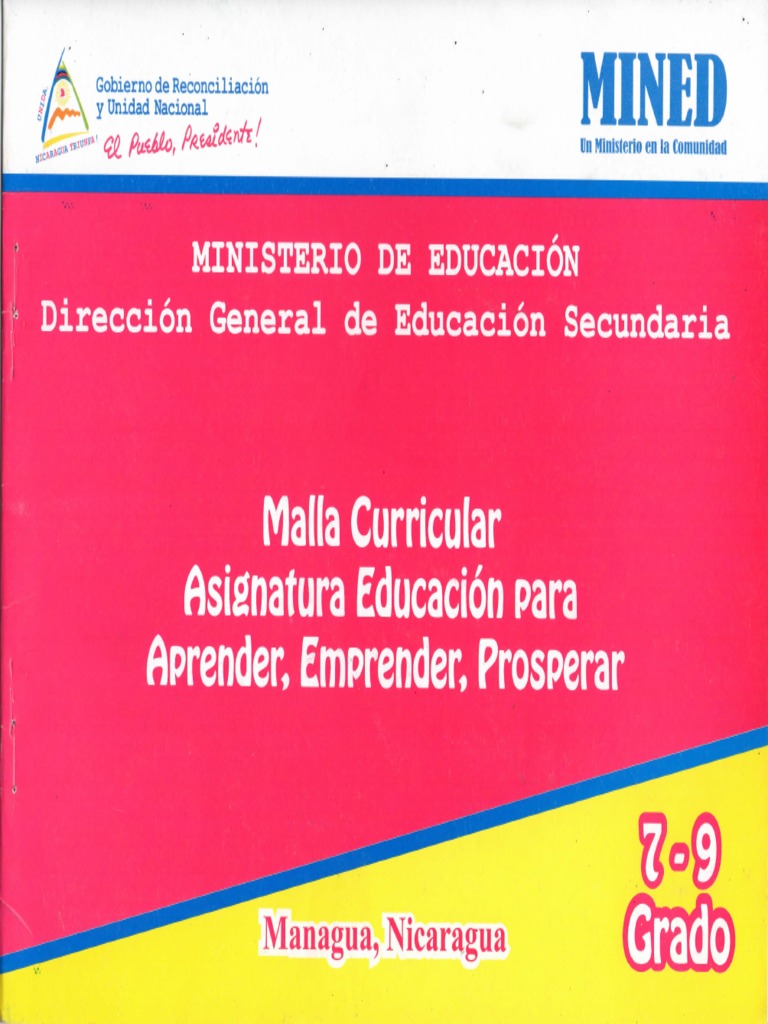 Malla Curricular 2018 AEP 7 9 Grado | Adultos | Aprendizaje