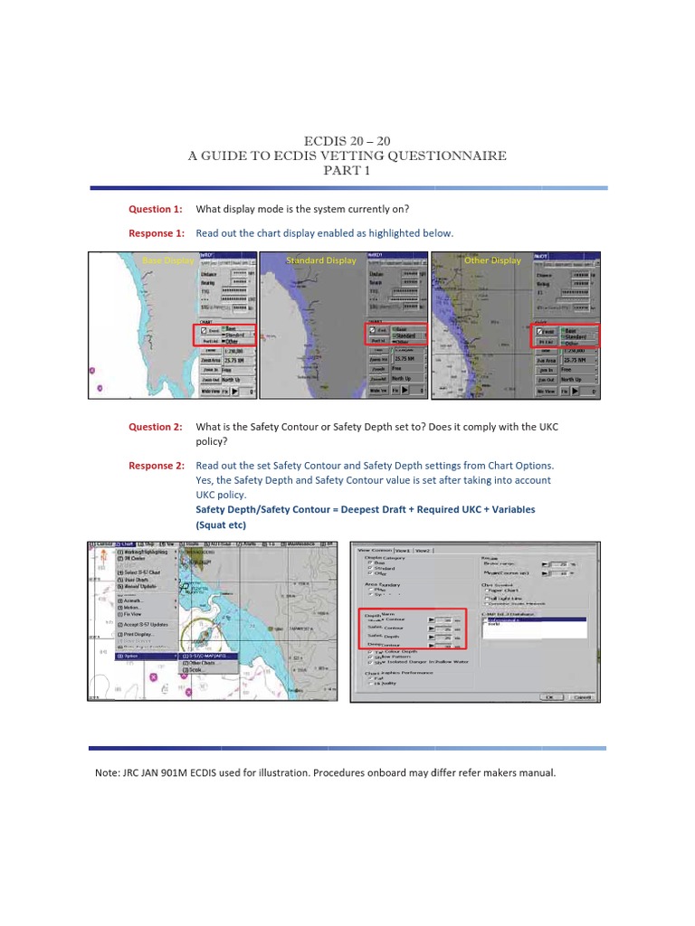 A Guide to ECDIS Vetting: Answering Common Questions About ECDIS Functions, Settings and ...