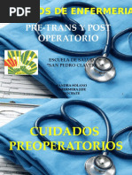 Cuidados de Enfermeria Pre, Trans y Post Operatorios. | PDF | Medicina ...