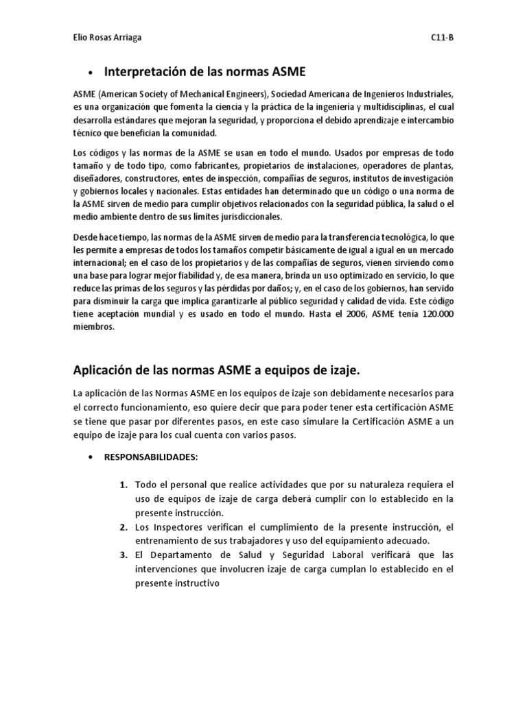 Interpretación de Las Normas ASME | PDF | Máquina elevadora | Grúa (máquina)
