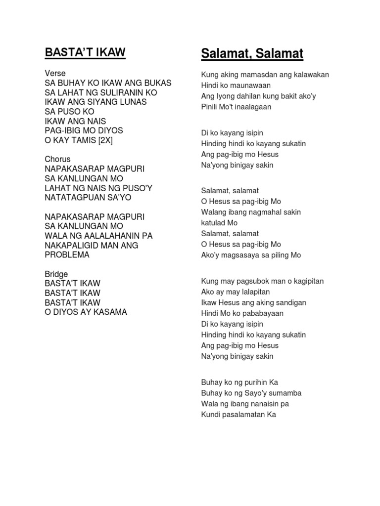 Ikaw Lyrics | PDF