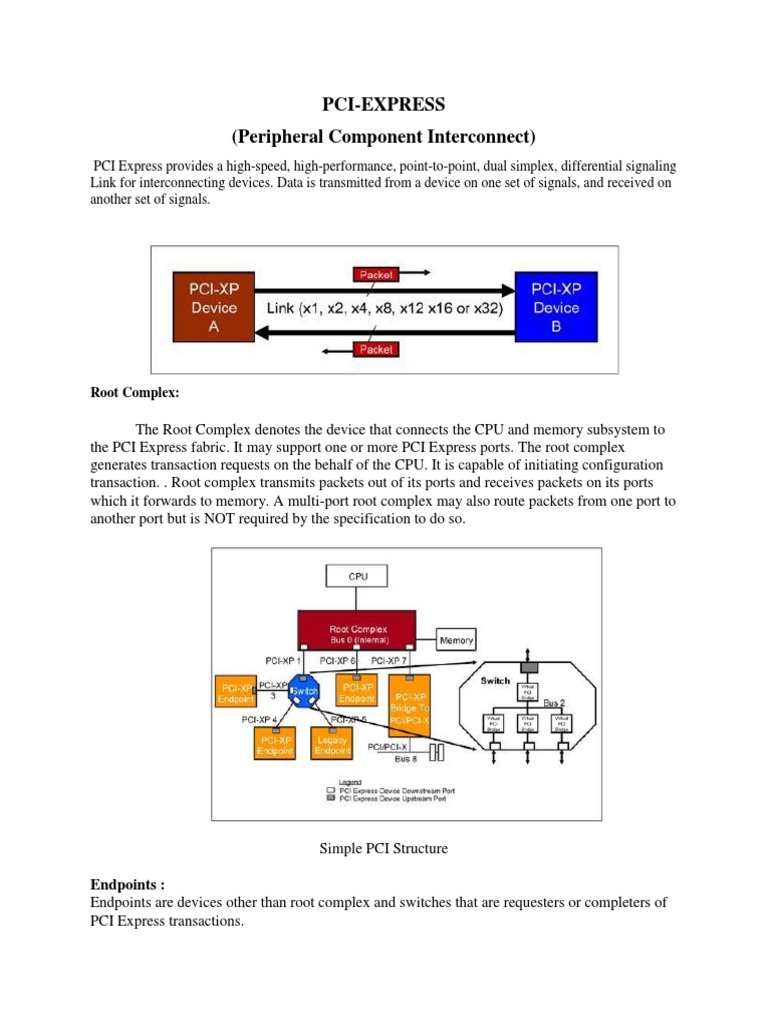 Pci Express Peripheral Component Interconnect Root Complex Pdf Network Protocols