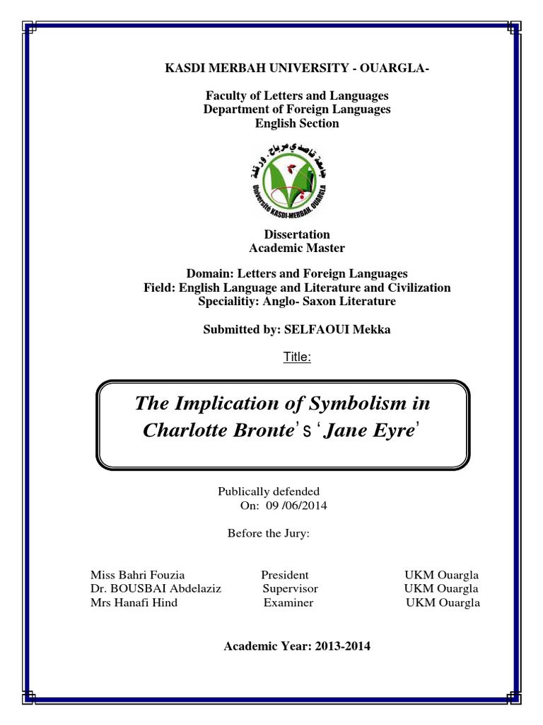 Symbolism in Jane Eyre | PDF | Charlotte Brontë | Jane Eyre