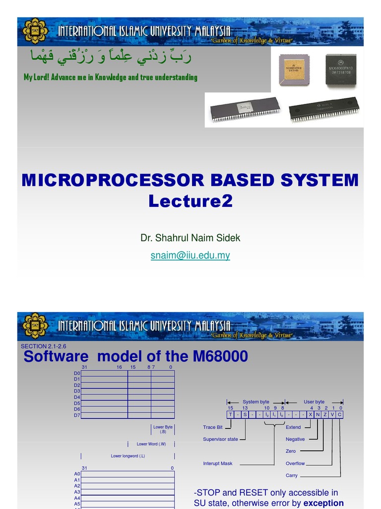 Microprocessor Based System: My Lord! Advance Me in Knowledge and True ...