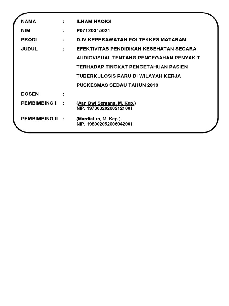 Cover Map Proposal Skripsi | PDF