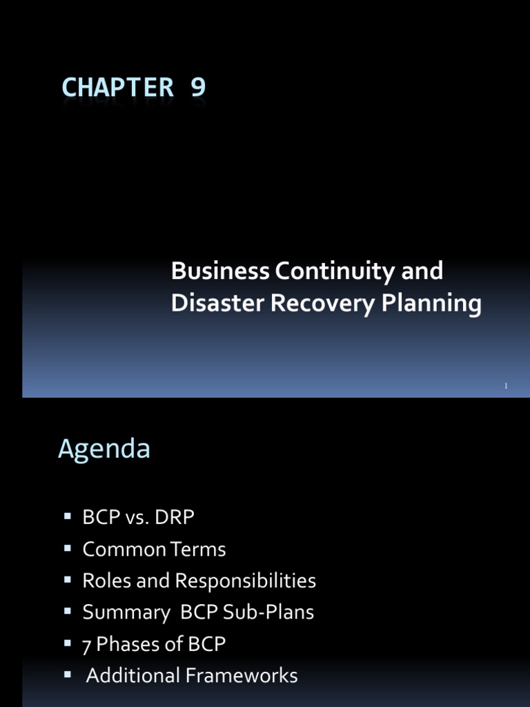 CISSP - 9 Buisiness Continuity & Disaster Recovery Planning | PDF ...
