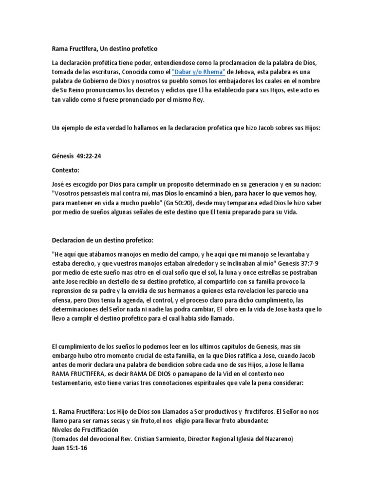 Rama Fructifera | PDF | Religión y creencia | Biblia