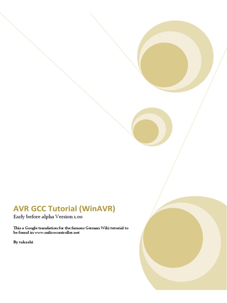 Avr GCC Tutorial (Winavr) : Early Before Alpha Version 1.00 | PDF | Analog To Digital Converter ...