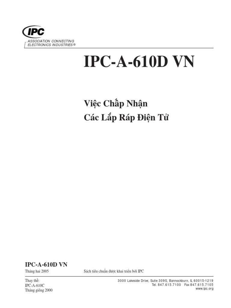 Ipc-A-610D VN: Viÿc CH'P Nhœn Cæc LƑP Ræp (Iÿn T | PDF ...