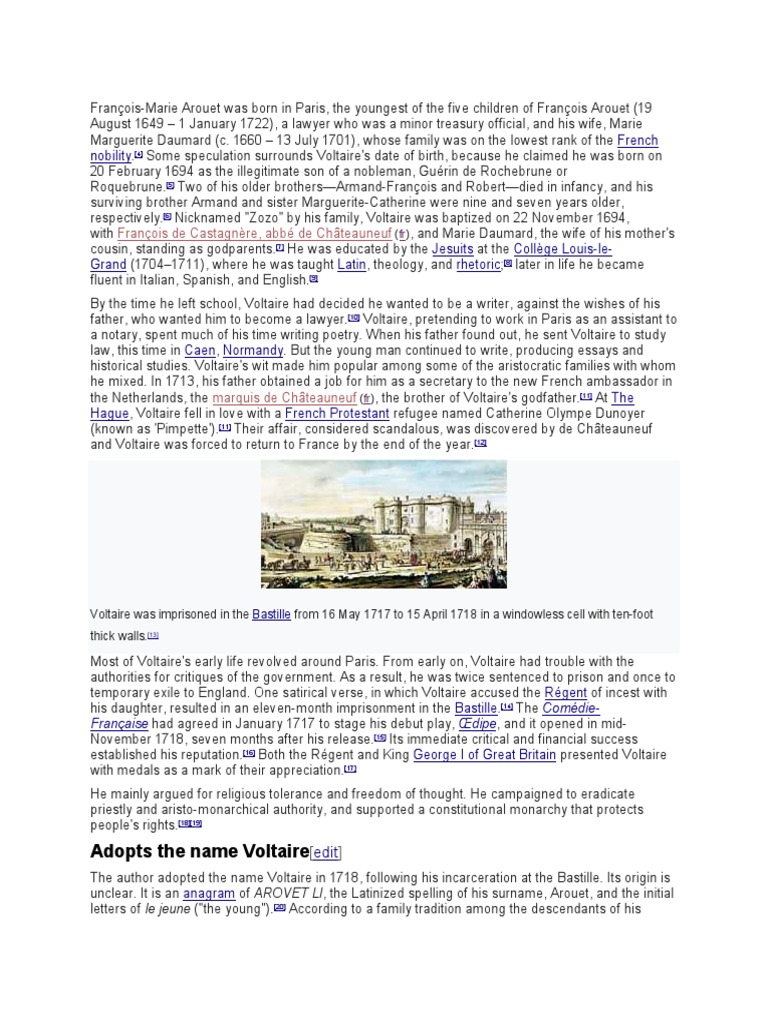 Voltaire | PDF | Voltaire