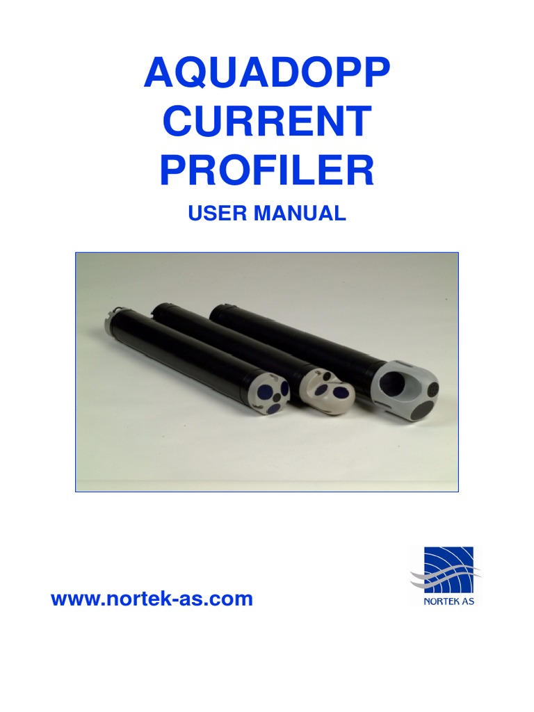 Aquadopp Current Profiler: User Manual | PDF | Hertz | Electrical Connector