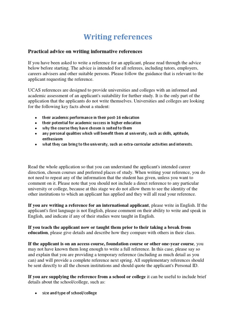 Reference - Writing Guidlines | PDF | Gce Advanced Level (United ...