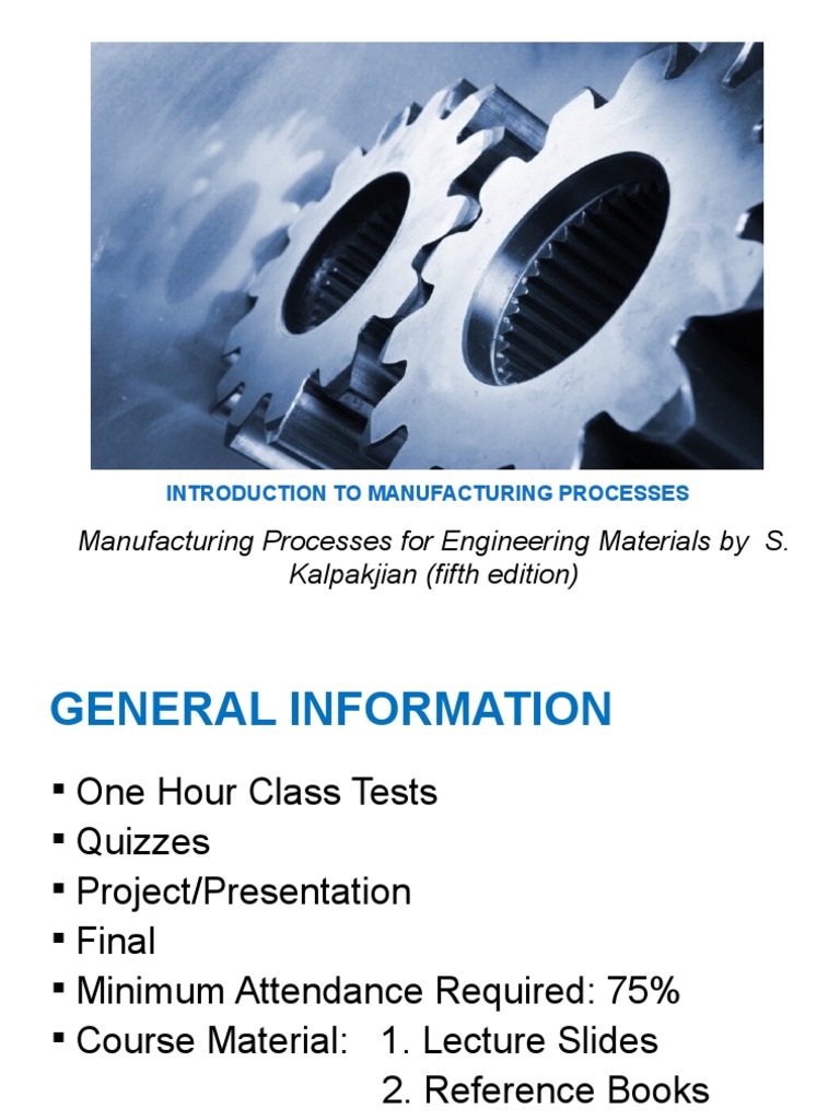 Overview of Manufacturing Processes | PDF | Crystal | Machining