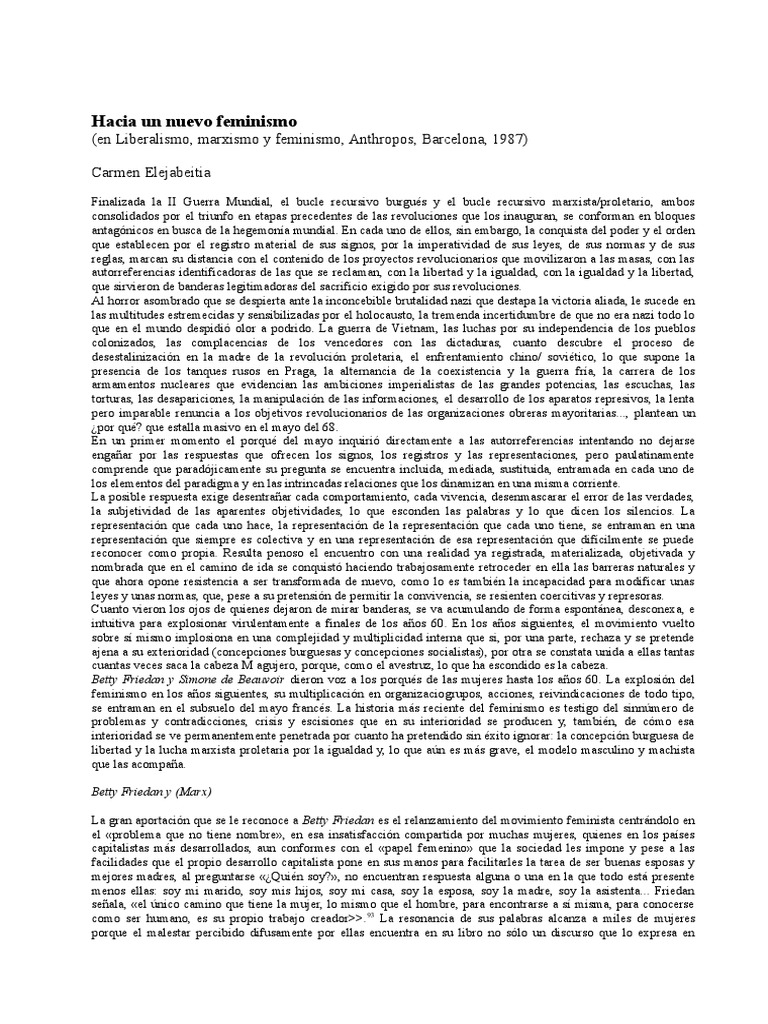 Elejabeitia | PDF | Mujer | Feminismo