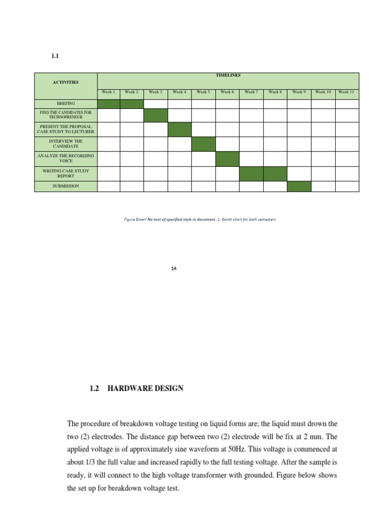 Activities Timelines: Week 1 Week 2 Week 3 Week 4 Week 5 Week 6 Week 7 ...