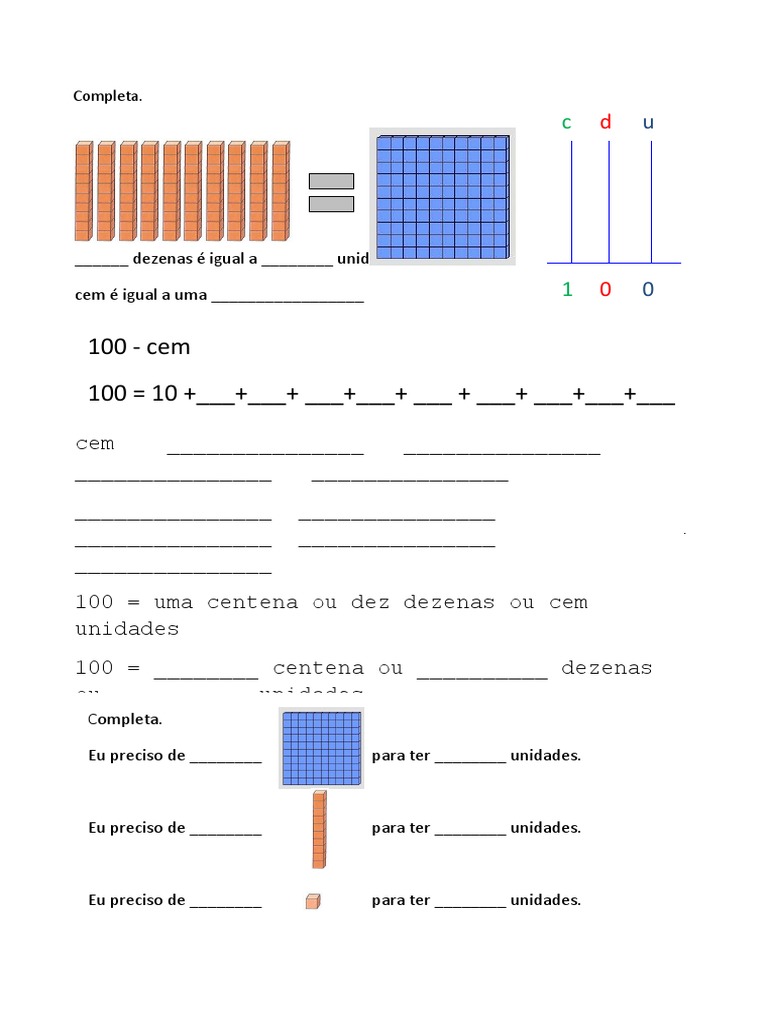 Número 100 - Multibásico e Ábaco | PDF | Ensino de Matemática