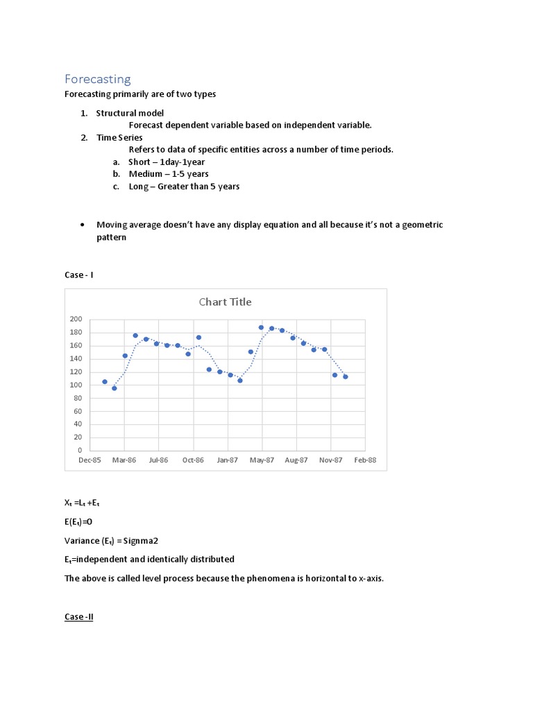 Forecasting: Chart Title | PDF