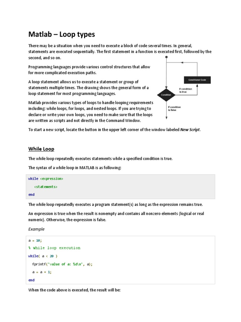 Matlab Manual Pdf Control Flow Scope Computer Science
