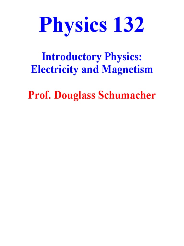 Introductory Physics: Electricity and Magnetism | PDF | Electric Charge ...