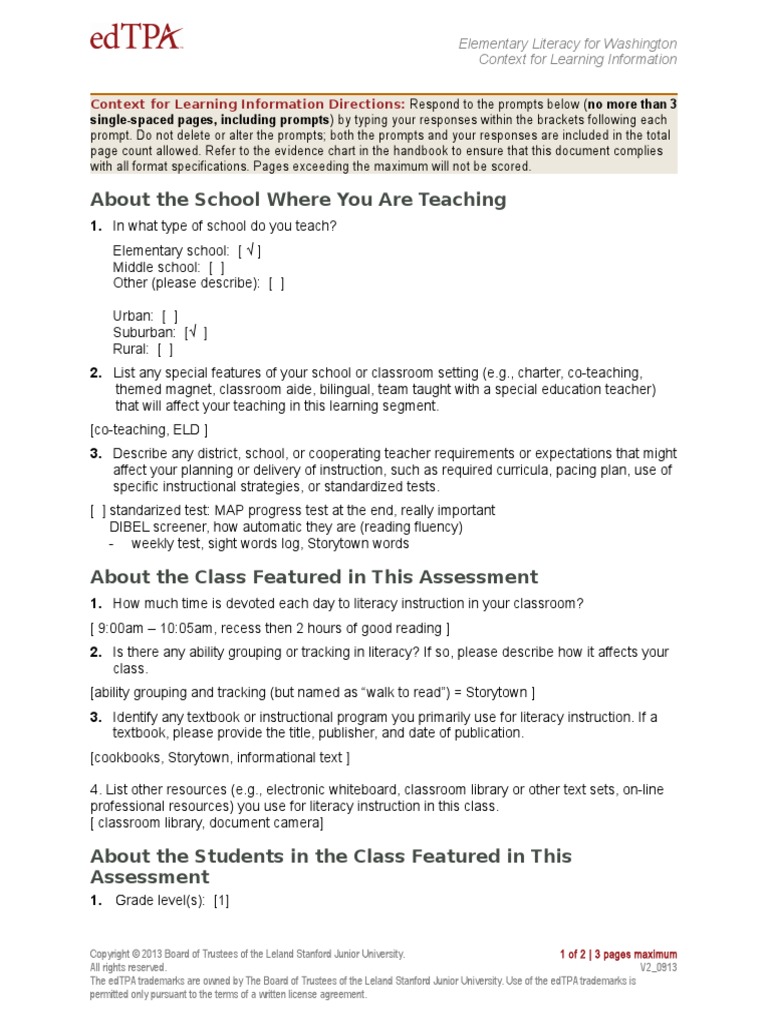 Edtpa | PDF | Literacy | Standardized Tests