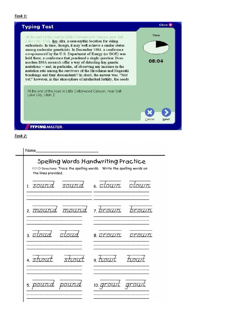 Tasks | PDF | Teaching Methods & Materials