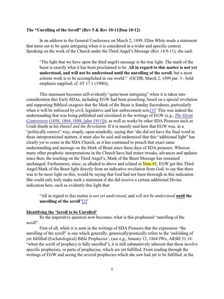 The Unrolling of The Scroll | PDF | Jeremiah | Bible Prophecy